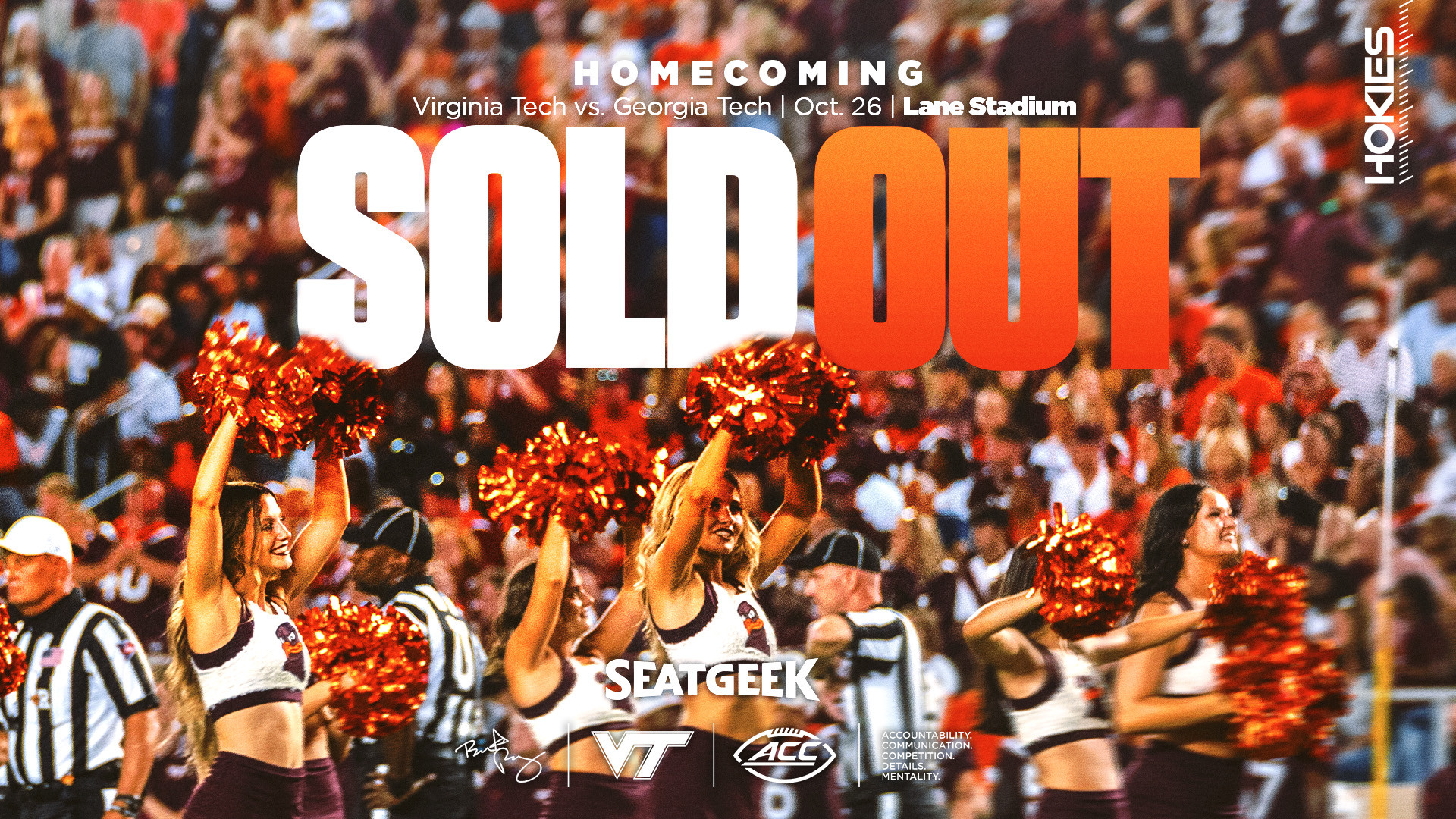 Homecoming matchup with Georgia Tech now sold out - Virginia Tech Athletics