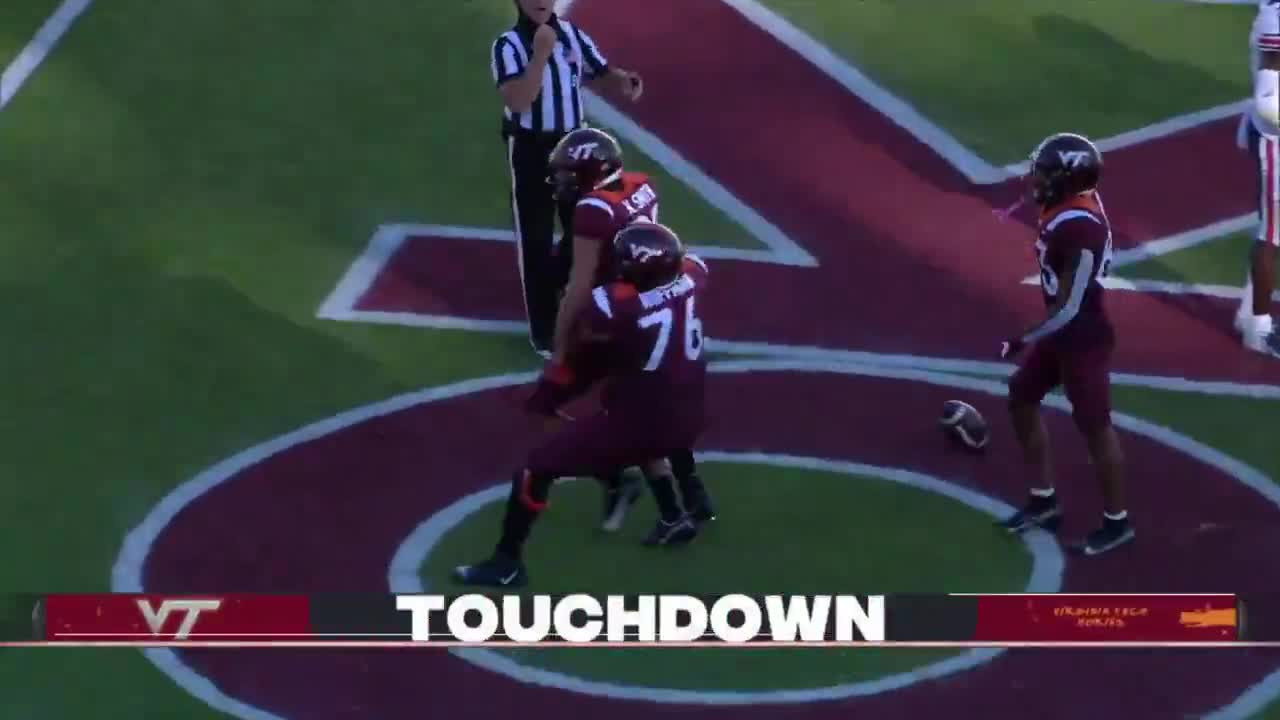 FB: Kaleb Smith Touchdown vs. Liberty - Virginia Tech Athletics