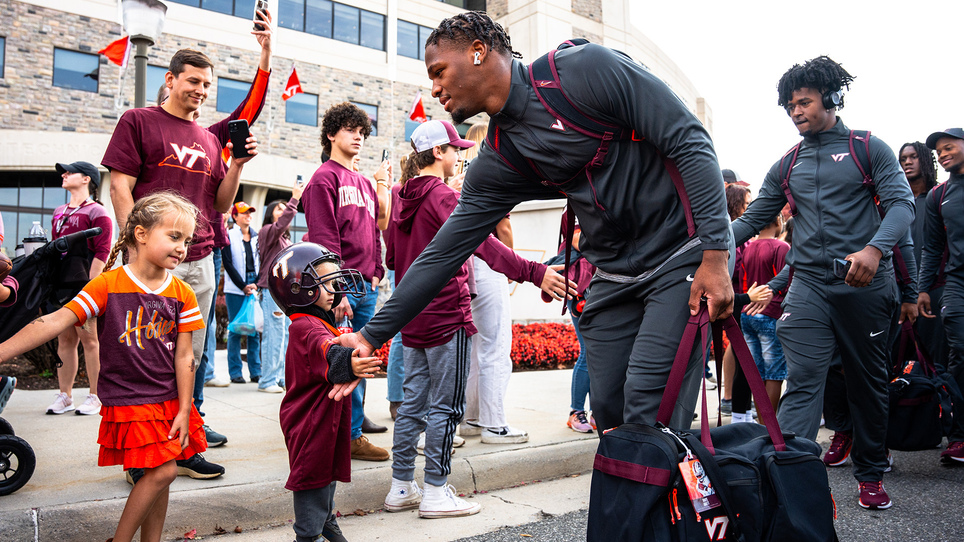 Hokie Village and Hokie Walk becomes a Maroon Effect - Virginia Tech ...