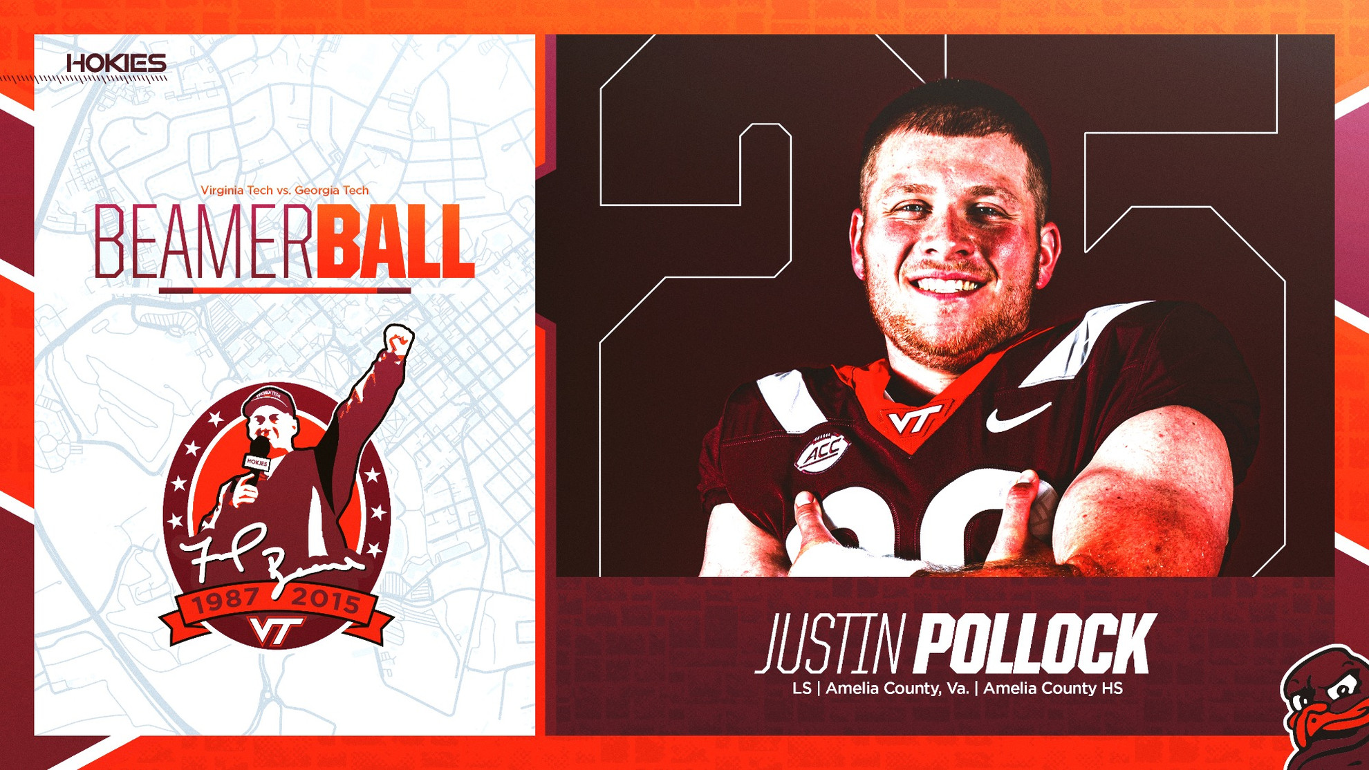 Pollock to wear No. 25 vs. Georgia Tech - Virginia Tech Athletics