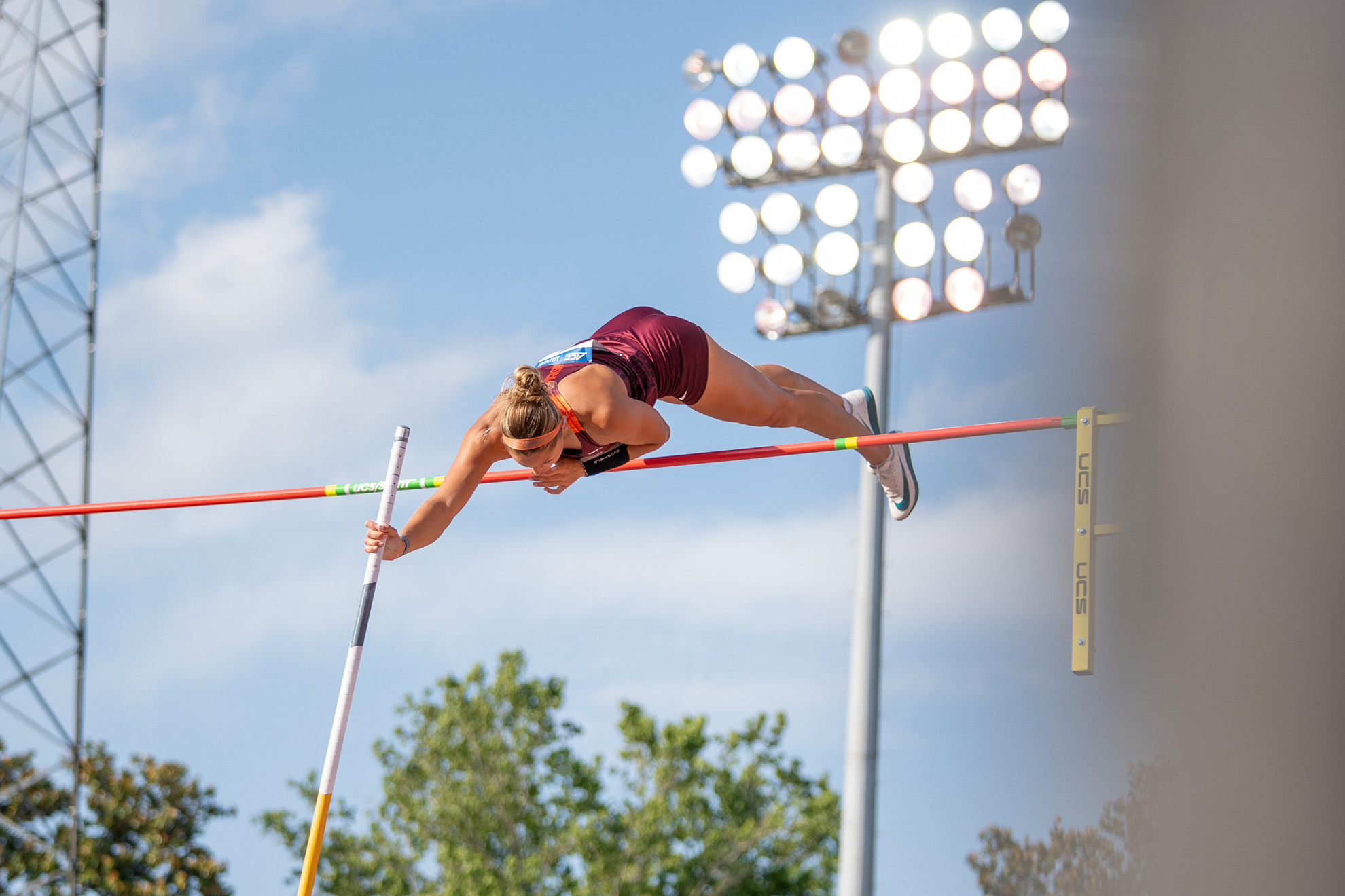 Lyndsey Reed crowned ACC pole vault champion during day one of the ACC ...