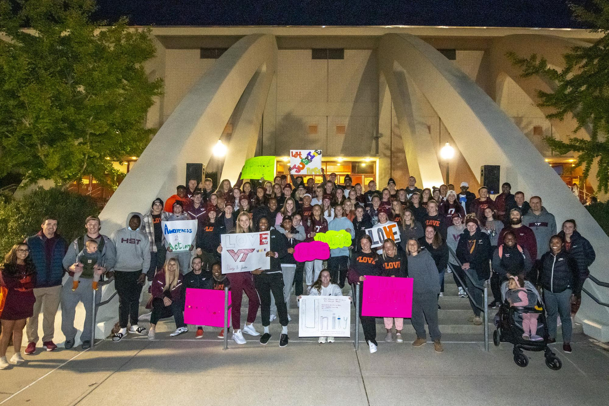 Virginia Tech Student-Athlete Advisory Committee holds Unity Walk ...