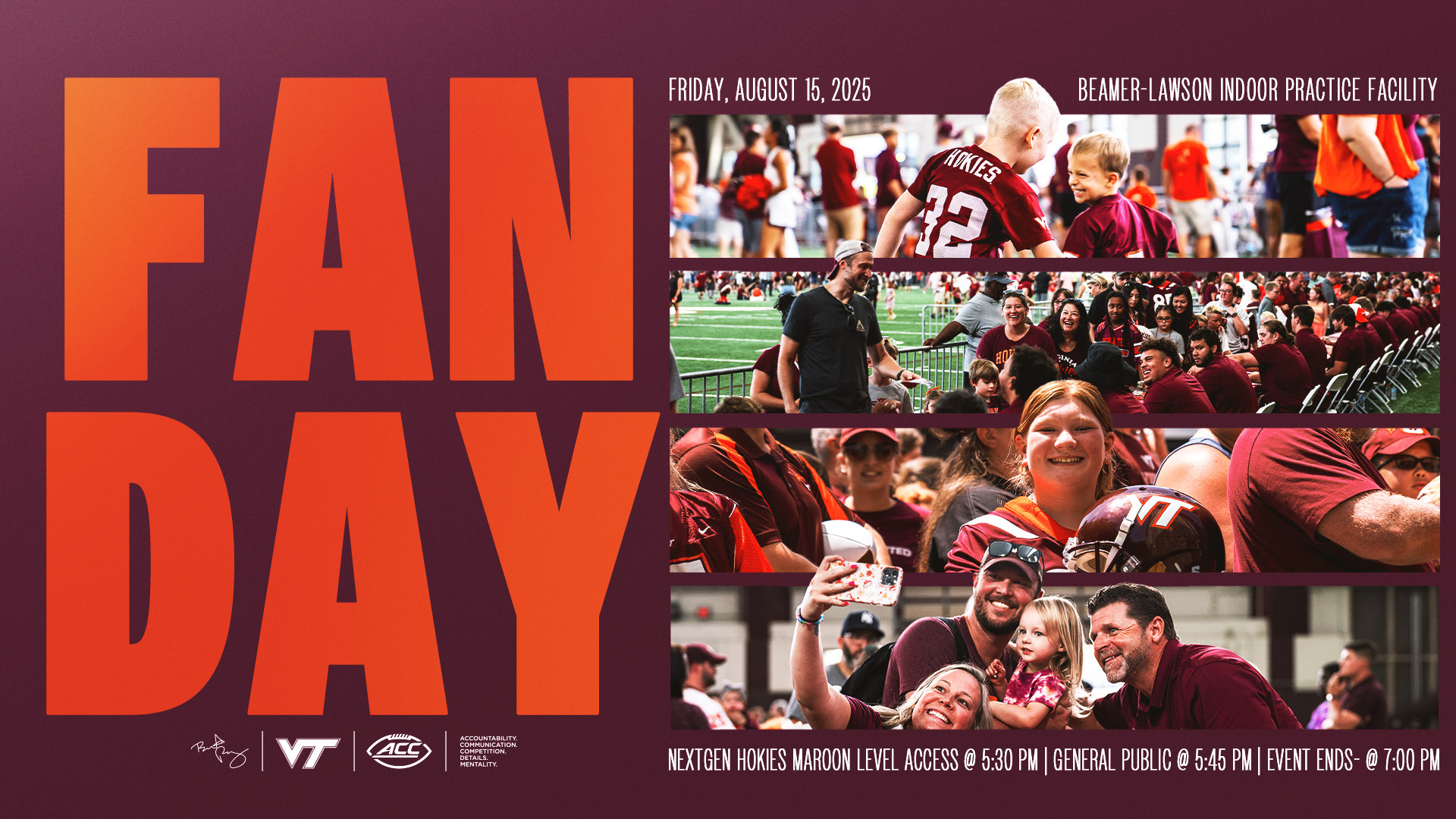 Virginia Tech Football 2025 Fan Day Announced - Virginia Tech Athletics
