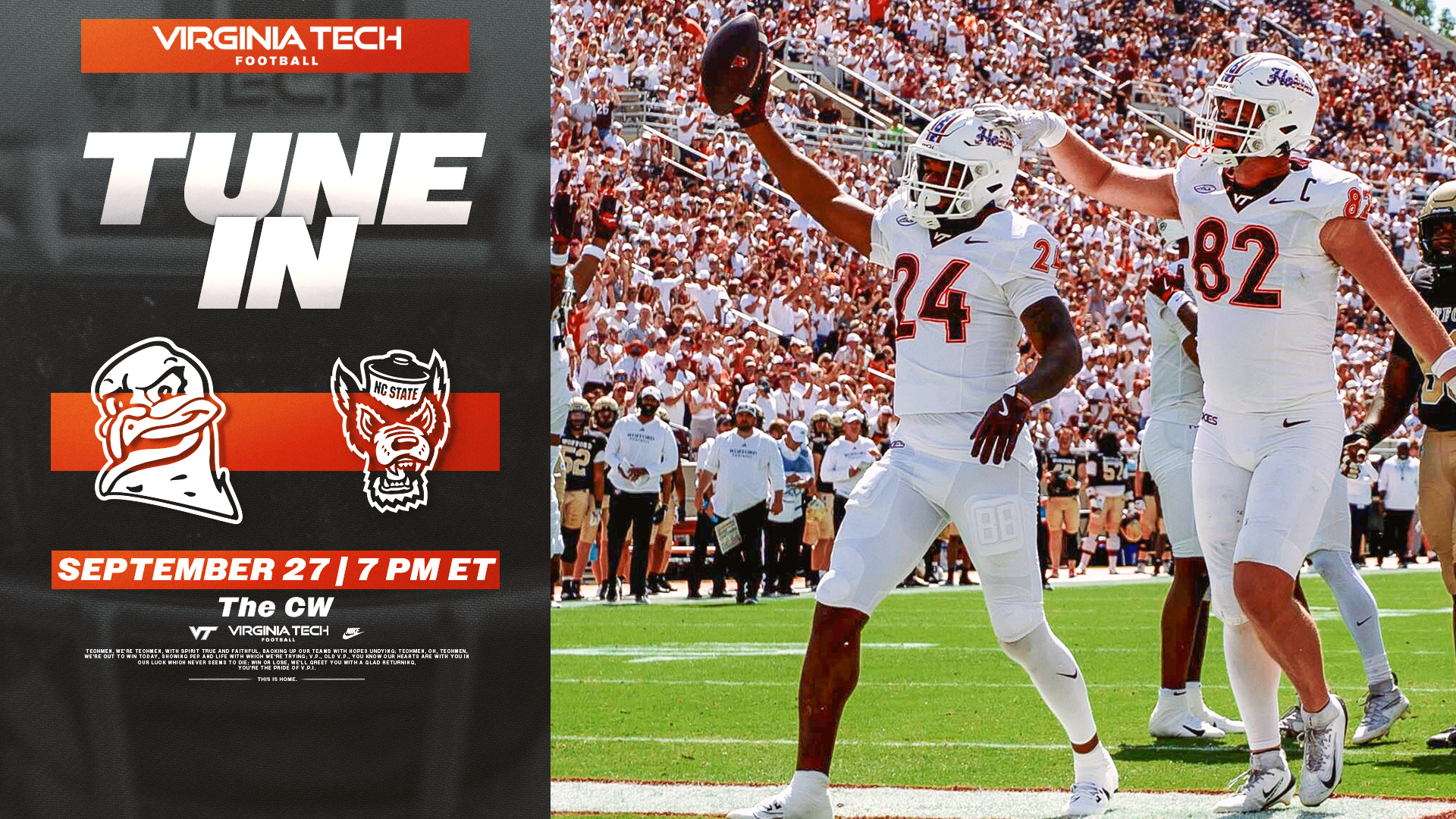 Tune In: Virginia Tech vs. NC State - Virginia Tech Athletics