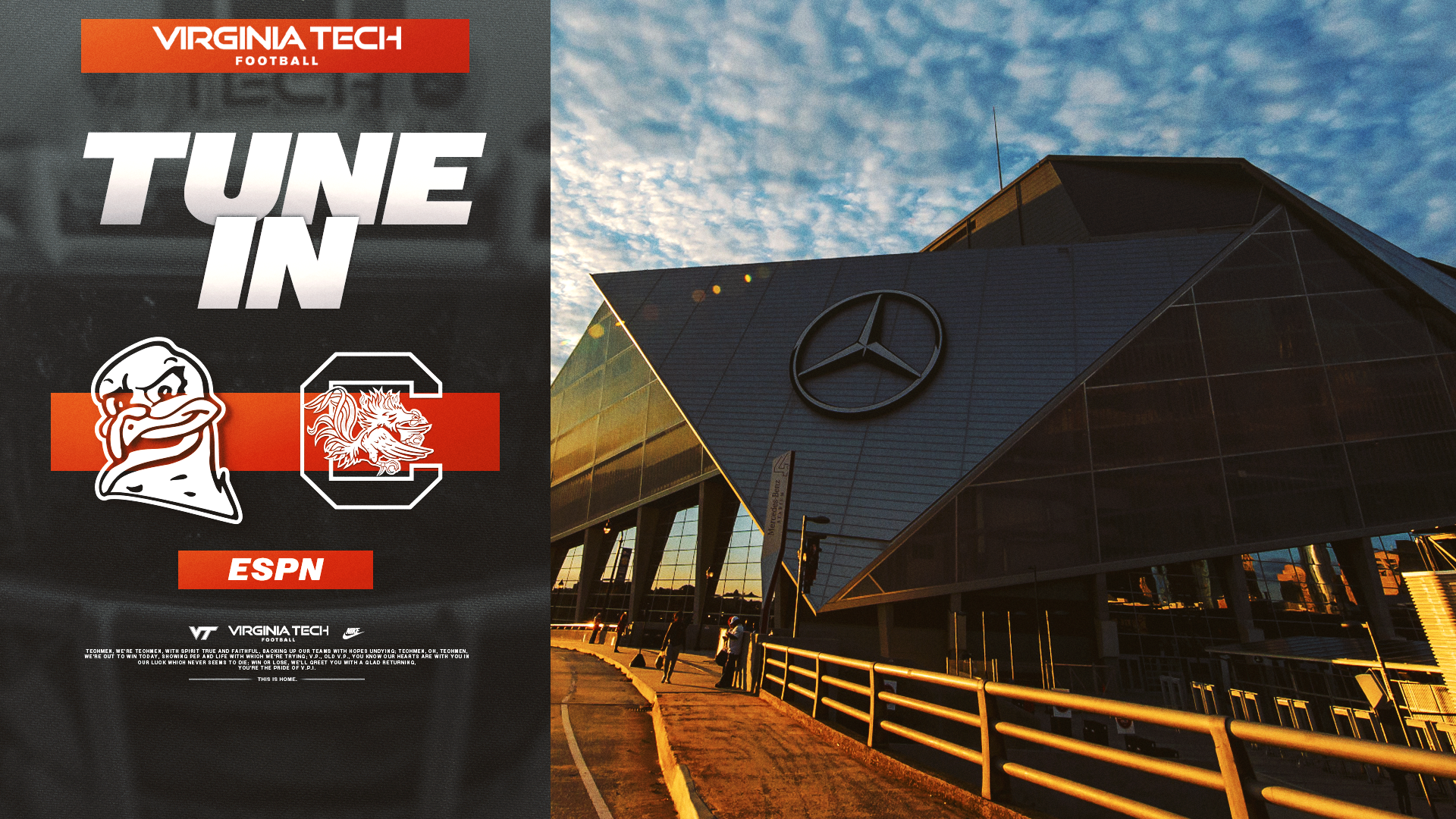 Tune In: Virginia Tech vs. South Carolina - Virginia Tech Athletics