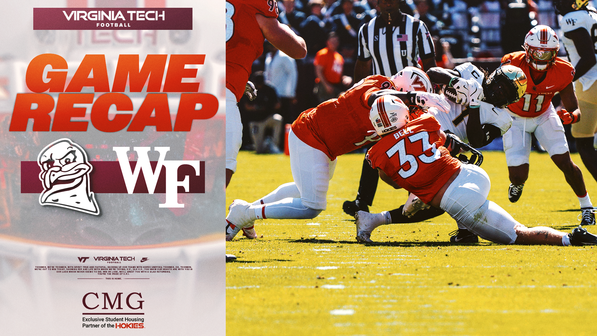 Hokies fall to Demon Deacons 30-23 Saturday afternoon - Virginia Tech ...