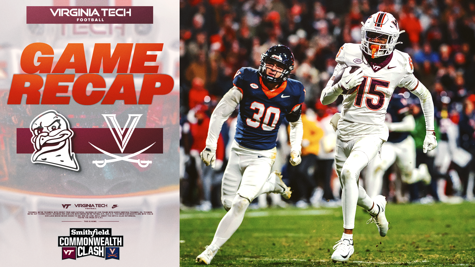 Hokies fall to Virginia 27-7 in 2025 finale - Virginia Tech Athletics
