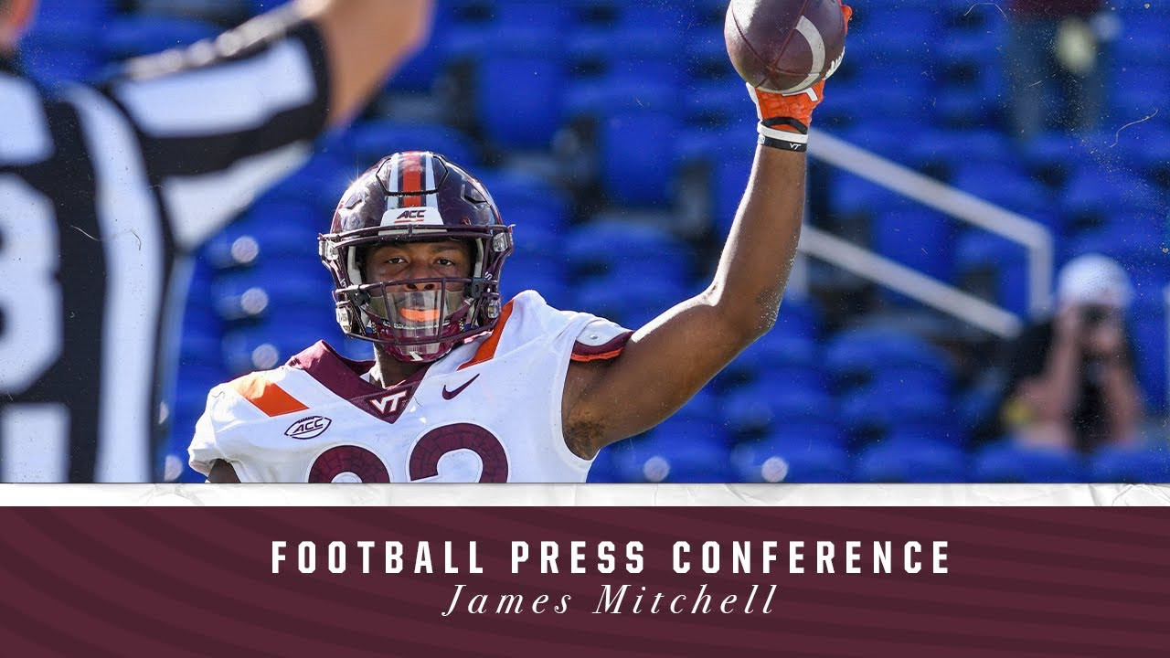 Virginia Tech Football press conference - James Mitchell - Virginia ...