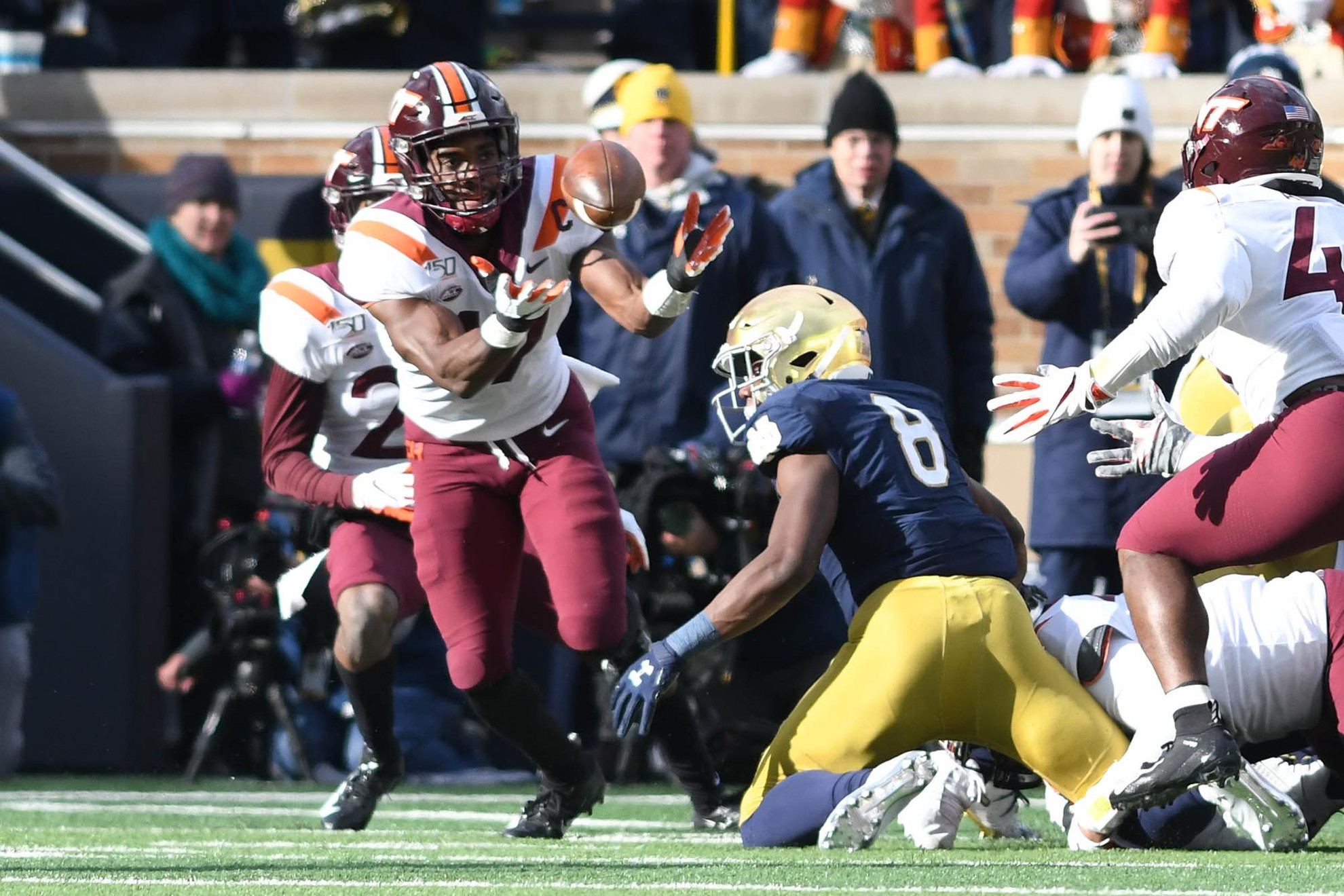 Late score carries No. 16 Irish past upset-minded Tech - Virginia Tech ...