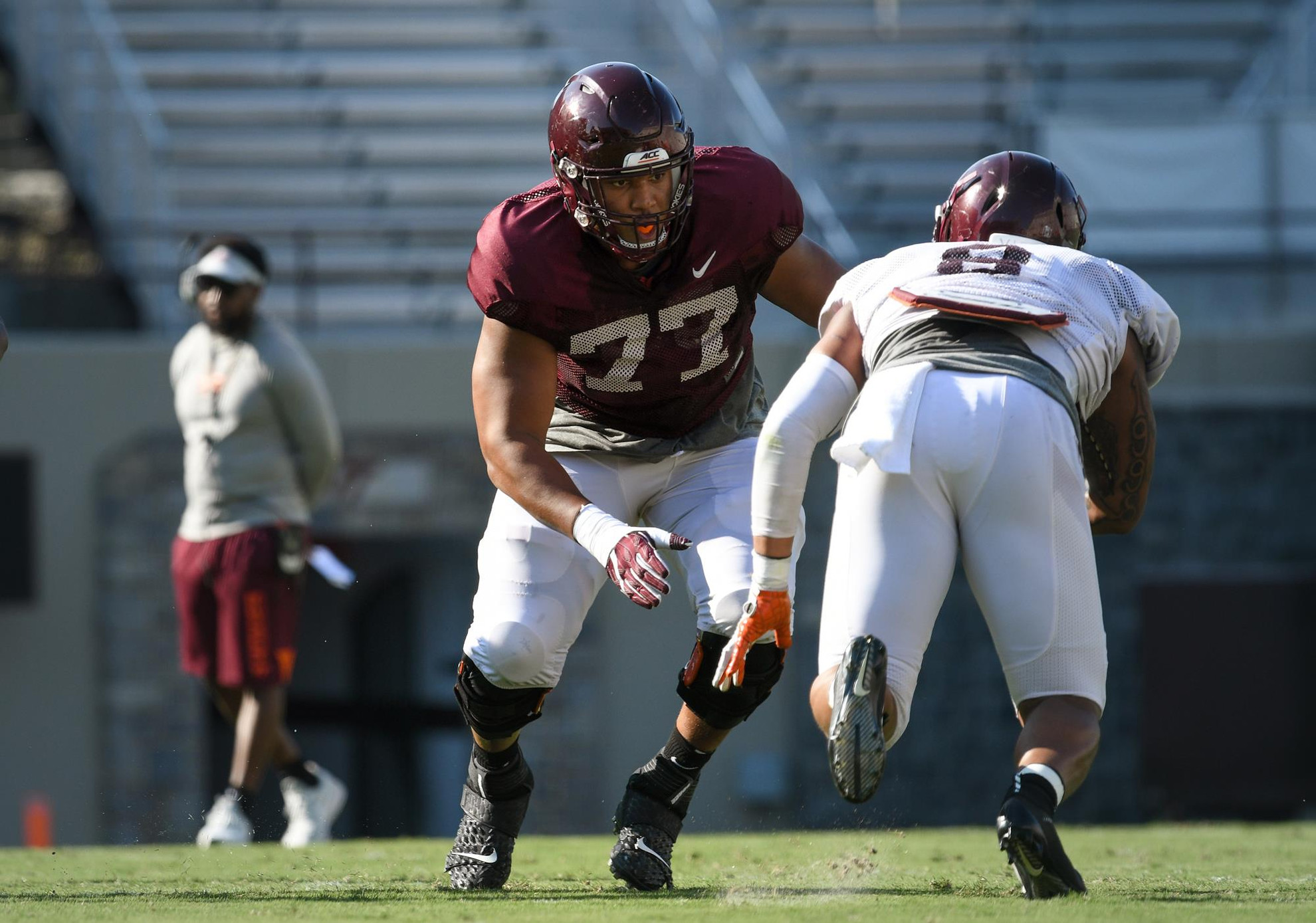 Tech offensive line features numbers, size and strength - Virginia Tech ...