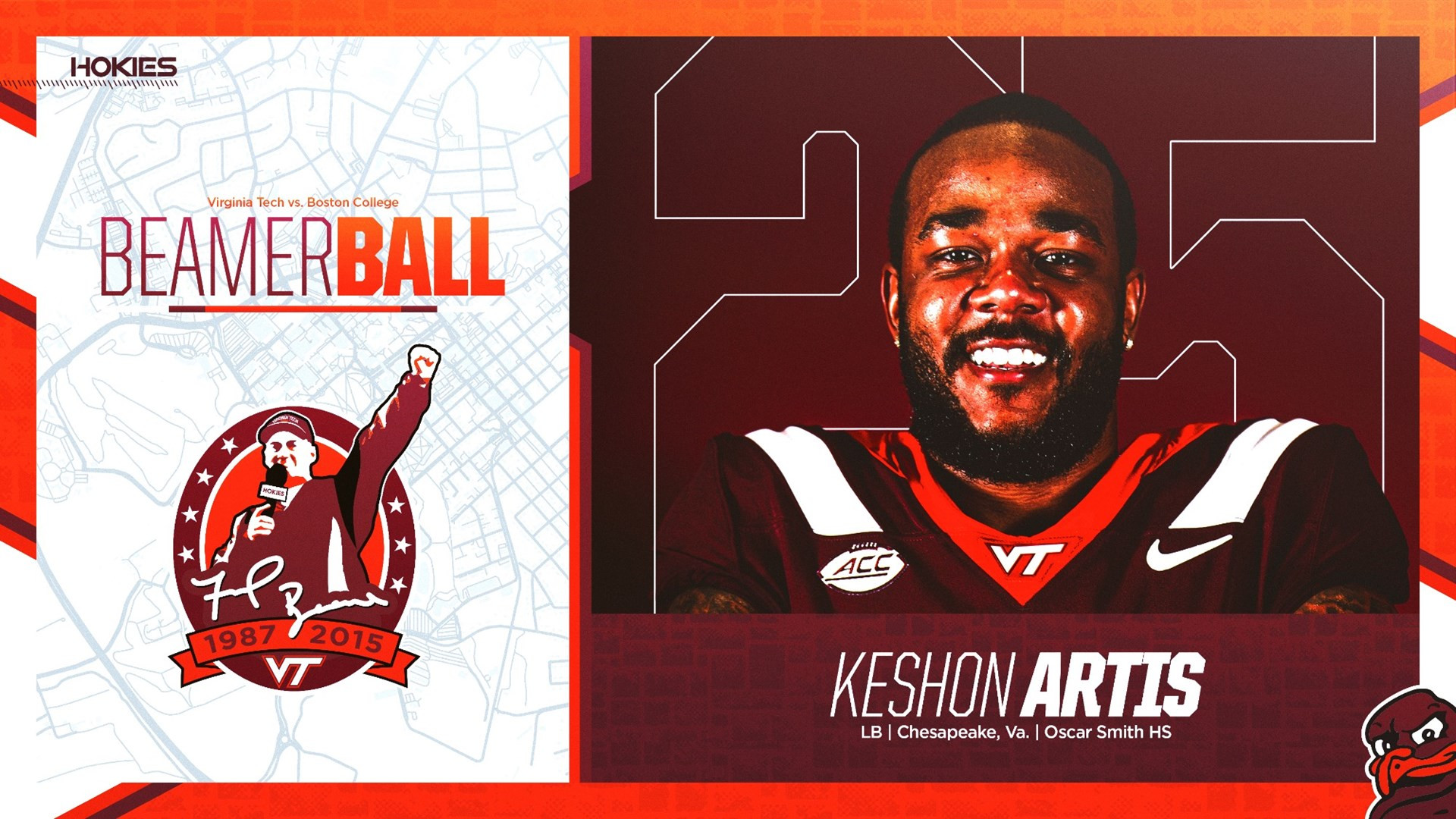 Artis to wear No. 25 versus Boston College - Virginia Tech Athletics