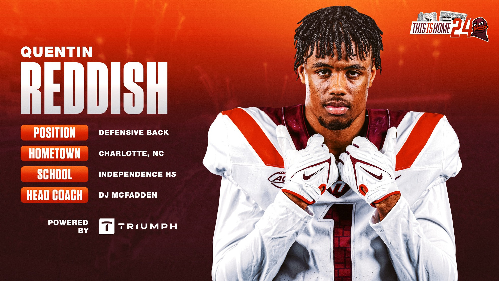 FB: Quentin Reddish Highlights - Virginia Tech Athletics