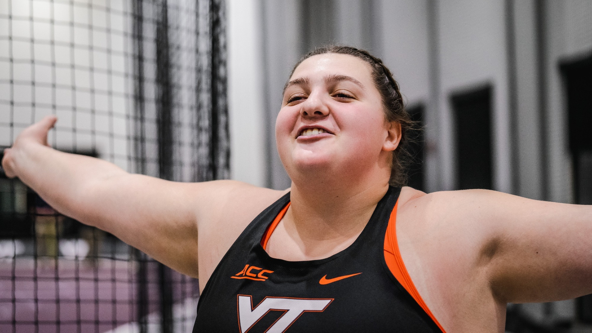 Rebecca Mammel breaks the ACC weight throw record - Virginia Tech Athletics