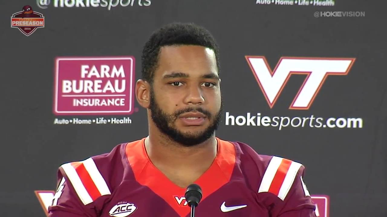 Football Media Day- Ken Ekanem - Virginia Tech Athletics