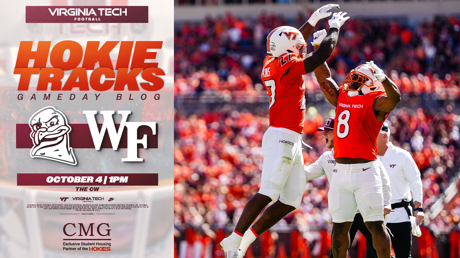 Hokie Tracks: Gameday Blog vs. Wake Forest - Virginia Tech Athletics