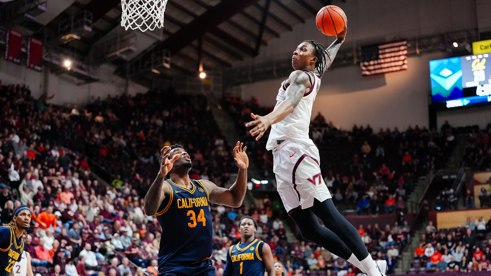Hokies win tight contest against Cal 78-75 and break two-game skid ...