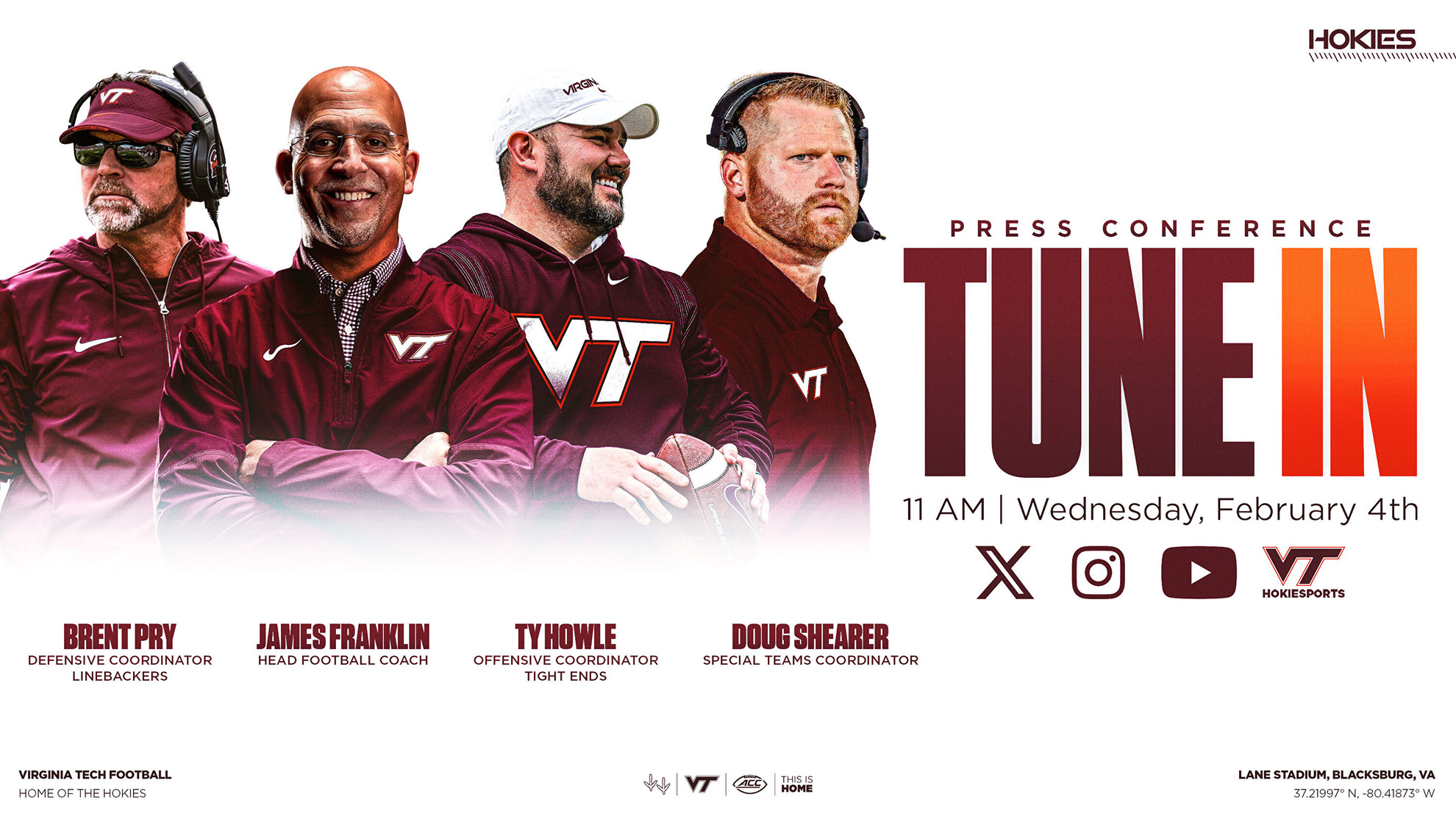 Tune In: Virginia Tech Football Press Conference - Virginia Tech Athletics