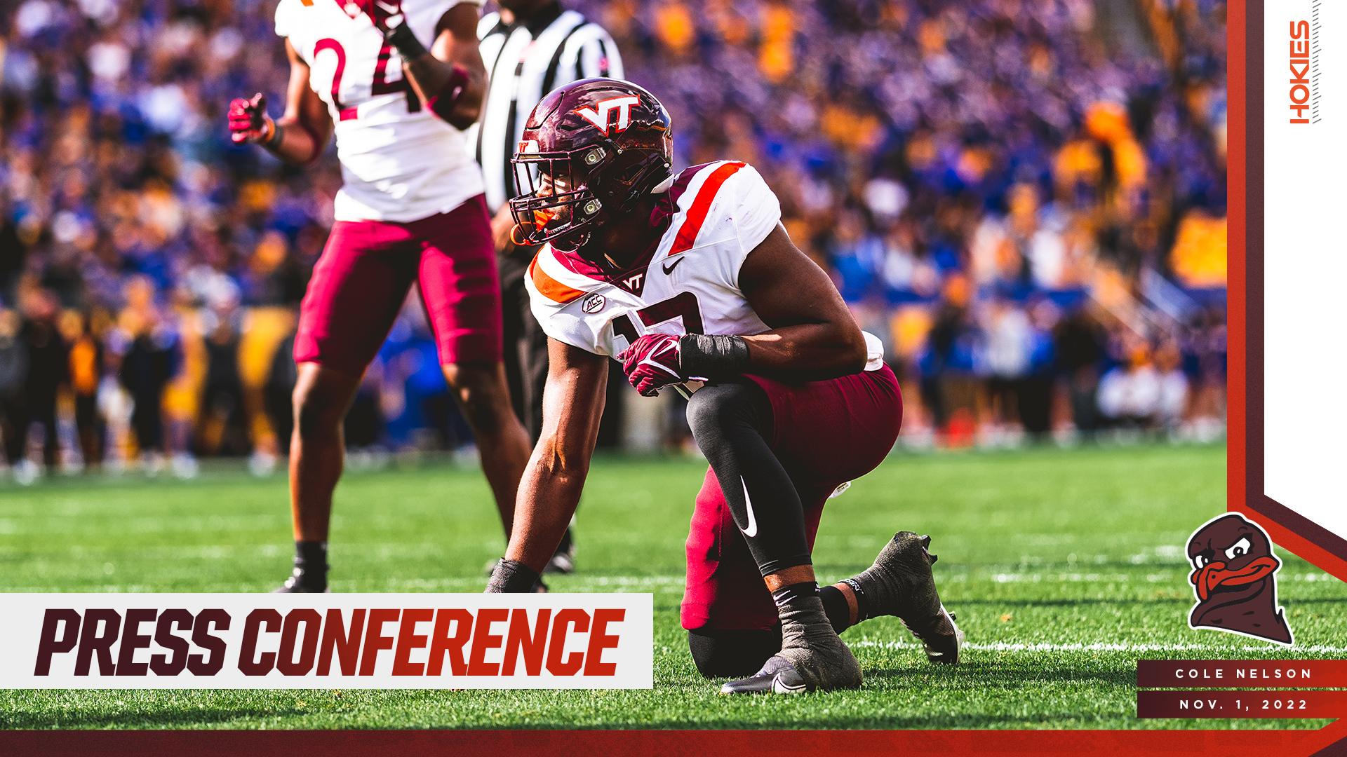 FB: Cole Nelson Week 10 press conference (Nov. 1, 2022) - Virginia Tech ...