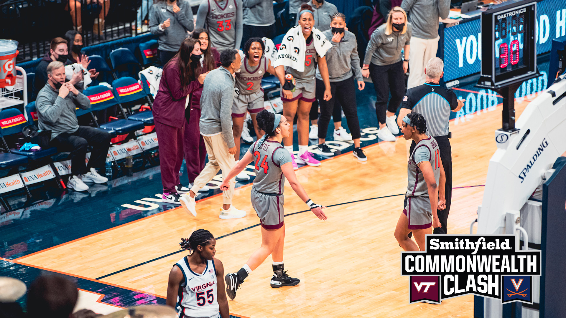 Amoore and Sheppard lead Virginia Tech over Virginia 71-42 - Virginia ...