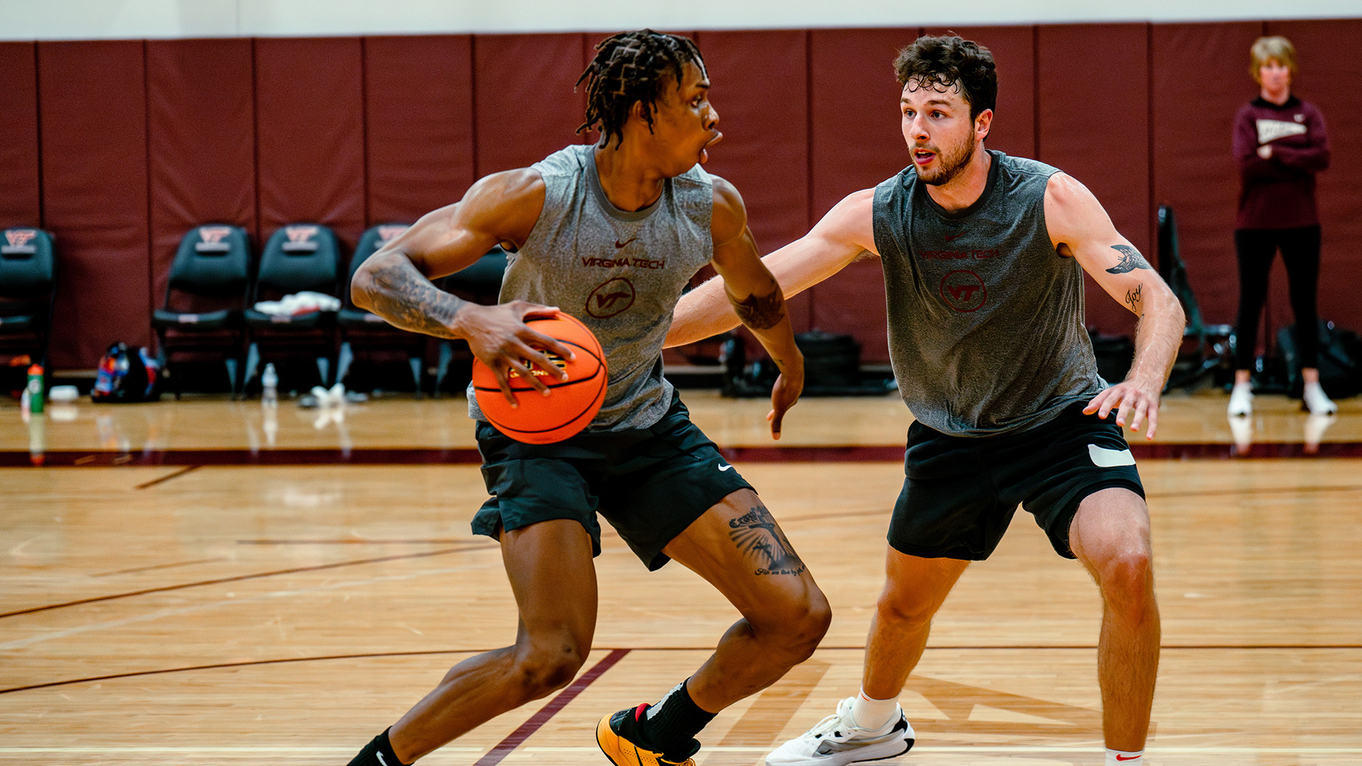 Tobi Lawal individual workout - Virginia Tech Athletics