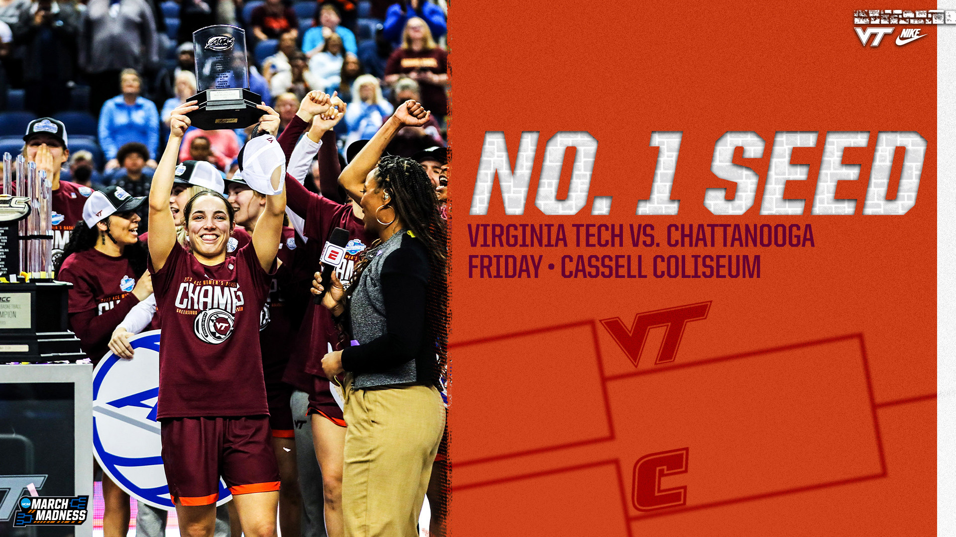 Hokies earn No. 1 seed in NCAA Tournament for first time in program’s ...