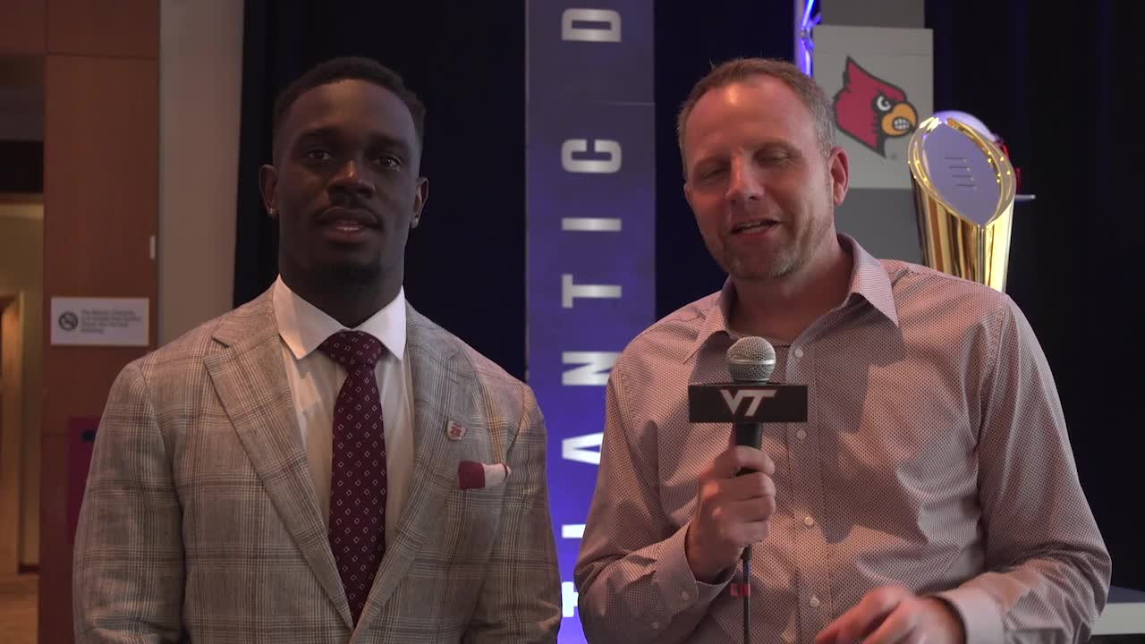 ACC Kickoff - Reggie Floyd with Jon Laaser - Virginia Tech Athletics